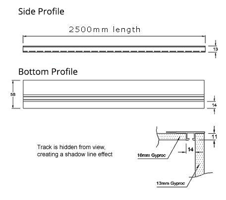 Plaster Rail Ceiling Mounted - Picture FX Hanging Systems | Online Shop